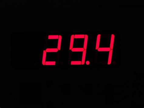 Premium Photo Digital Lcd Display Of Thermometer Showing Hot Temperature In Ce