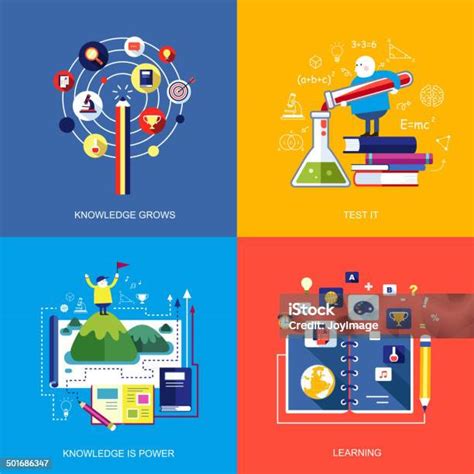 Kumpulan Ikon Konsep Desain Datar Ilustrasi Stok Unduh Gambar Sekarang Aplikasi Seluler