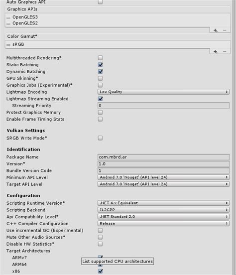 C Unity Arcore Unable To Extract Resources Needed By Il2cpp Stack