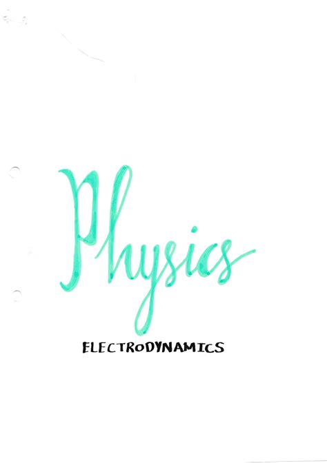 Electrodynamics Summary IEB Matric Physical Science Stuvia SA