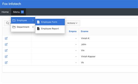 oracle apex dynamic popup navigation menu example vinish dev