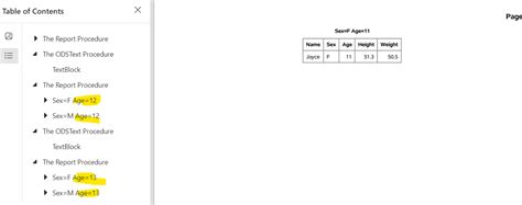 How Do I Remove From Table Of Contents Just One Variable Not All Sas Support Communities