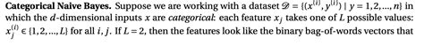 Categorical Naive Bayes Suppose We Are Working With Chegg