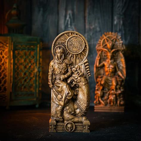King Paimon Statue Ars Goetia Demon Lucifer Right Hand Demonology Etsy