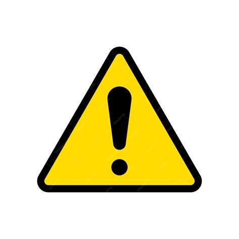 Plantilla De Diseño Del Vector Del Icono De Exclamación Vector Premium