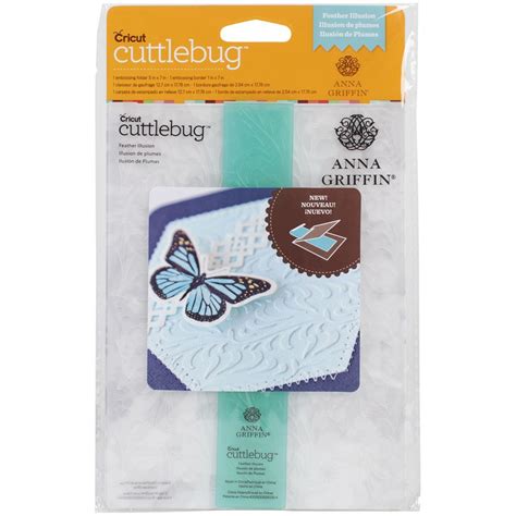 Cuttlebug 5x7 Embossing Folder Border Set By Anna Griffin Feather By Anna Griffin Anna