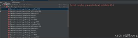 Maven项目中引用geotools依赖引入失败报错解决cannot Resolve Orggeotoolsgt Geojsonorggeotools Maven Csdn博客