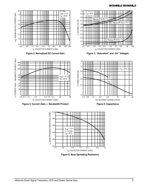 Bc549 Datasheet Bc549 Motorolapdf Low Noise Transistors Motorola
