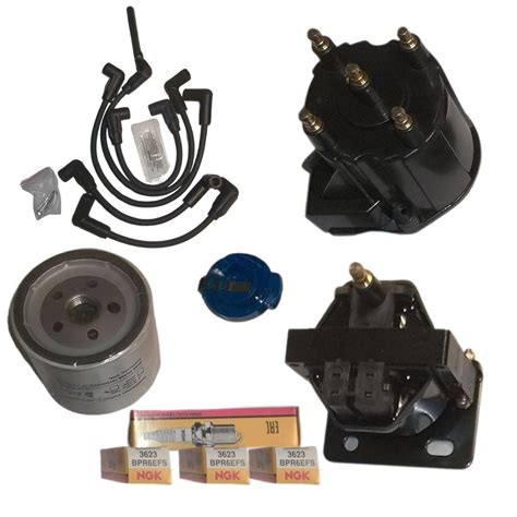 3.0L Tune Up Kit Oil Filter Ignition Coil Wires Cap Rotor Spark Plugs ...
