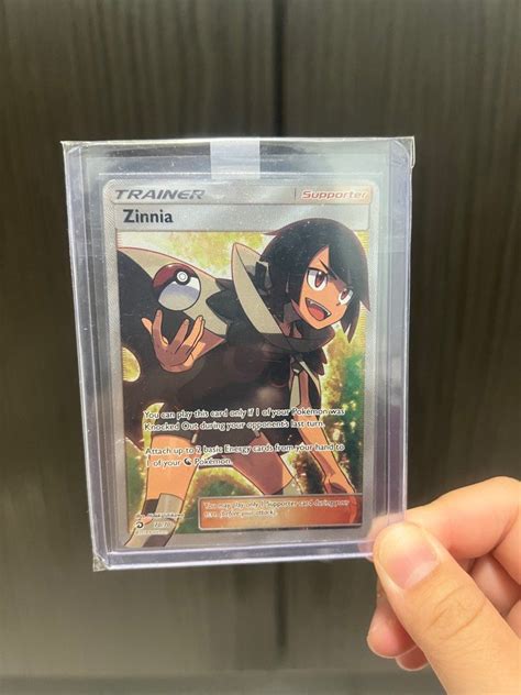 Pokemon Tcg Zinnia 7070 Full Art Waifu Sun And Moon Dragon Majesty