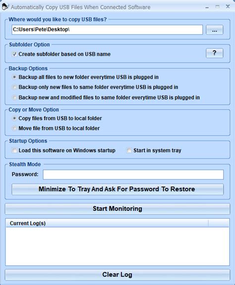 Automatically Copy Usb Files When Connected Software