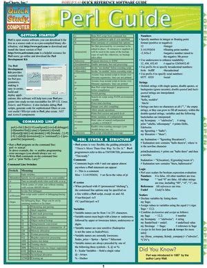 Perl Guide Examville Teacher Presentations Perl Study Guide