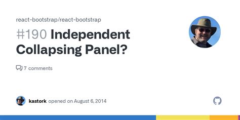 Independent Collapsing Panel Issue React Bootstrap React Bootstrap GitHub