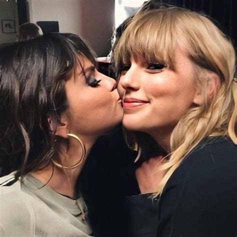 Taylor Swift And Selena Gomez Kissing Each Other