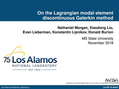 Pdf On The Lagrangian Modal Element Discontinuous Galerkin Method