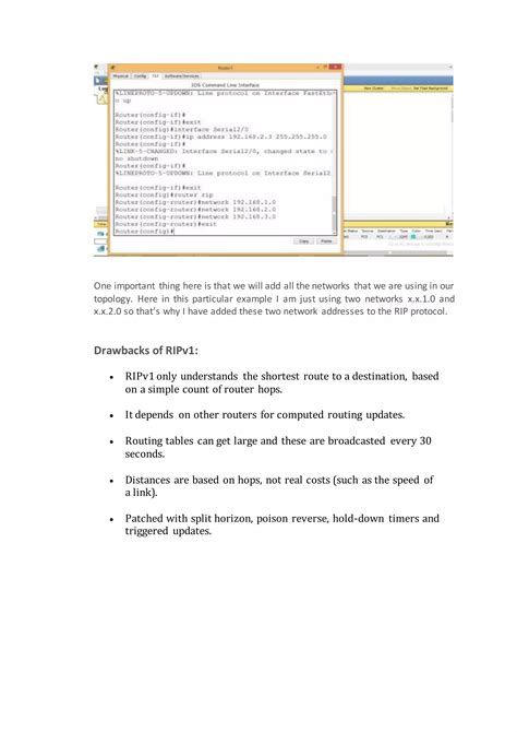 Cisco Packet Tracer Ripv1 Docx