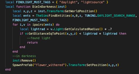 Which Prefab Has Tag Lightsource Dont Starve Together Klei