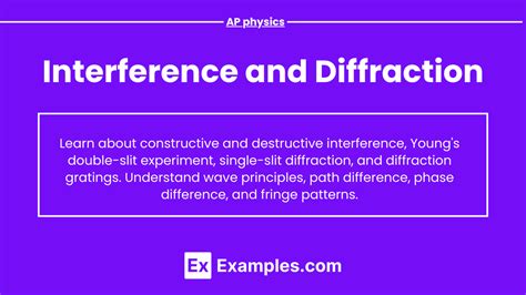 Unit 6 6 Interference And Diffraction Notes And Practice Questions Ap® Physics 2 Algebra Based