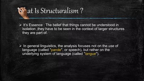 Structuralism In Linguistics Pptx