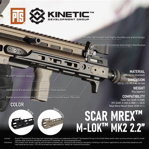 Scar Mrex M Lok Mk2 2 2in 戰術護木 Pts Steel Shop 台灣