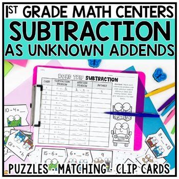Subtraction As An Unknown Addend OA St Grade Missing Numbers Trong