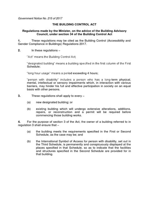 final appendix building control accessibility and gender compliance in