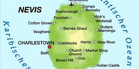 Map Of Nevis Island In St Kitts And Nevis Welt Atlas De
