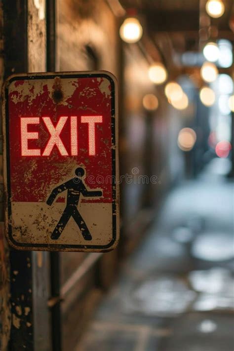 Photo Exit Sign With Running Man Stock Illustration Illustration Of Safety Evacuation 302219615