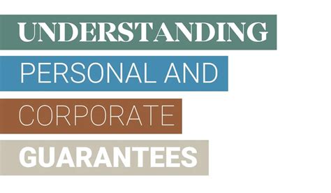 Understanding Personal And Corporate Guarantees In Commercial Real Estate Kgl Advisors