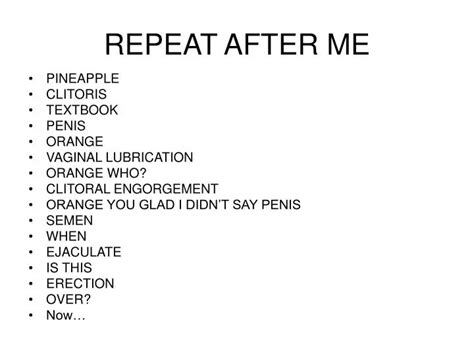 PPT REPEAT AFTER ME PowerPoint Presentation Free Download ID 2403816