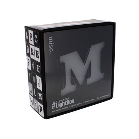 Alphabet Light Up Box Letter M British Chemist