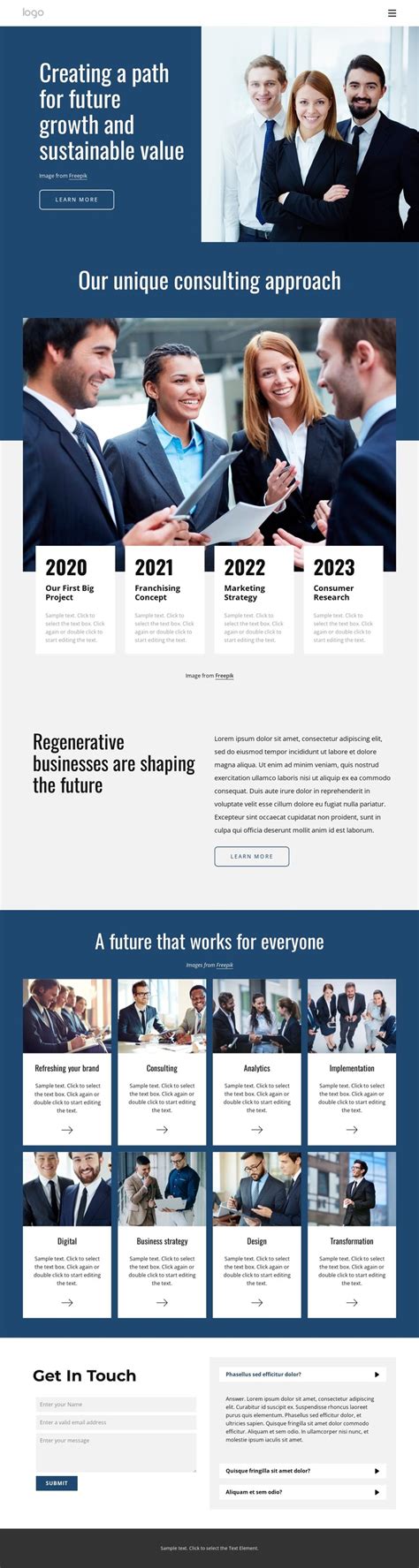 Together We Can Transform Your Business CSS Template By Nicepage