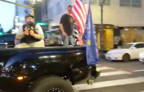 The Flag Covered Assault Truck Is The Official ‘trump 2020 Ad