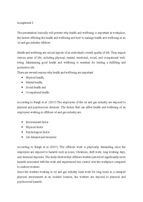 Writeup Ppt Wellbeing Assignment 2 The Presentation Basically Will
