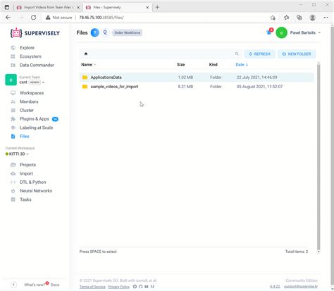 Github Supervisely Ecosystemimport Videos Team Files