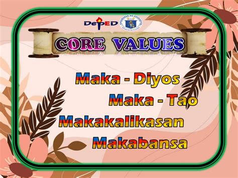 Depeds New Vision Mission And Core Values Pptx