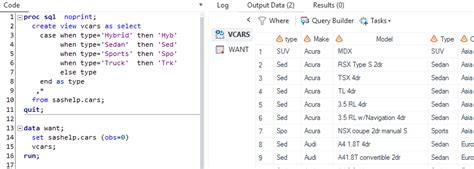 Recode Variable Keeping The Same Name And Position Sas Support Communities