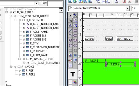 Oraclereports How To Properly Align Objects Inside Frame In Oracle