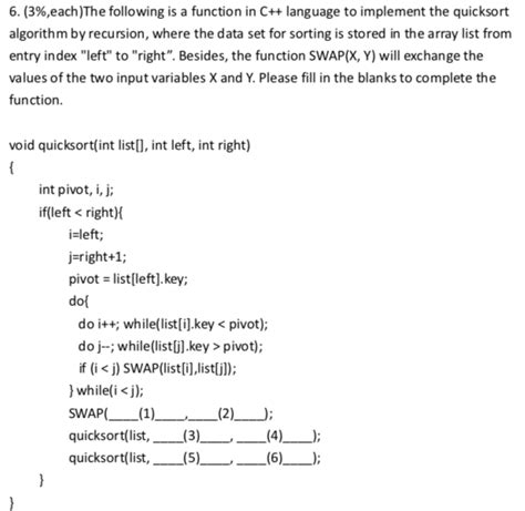 Solved 6 3 Each The Following Is A Function In C Chegg Com