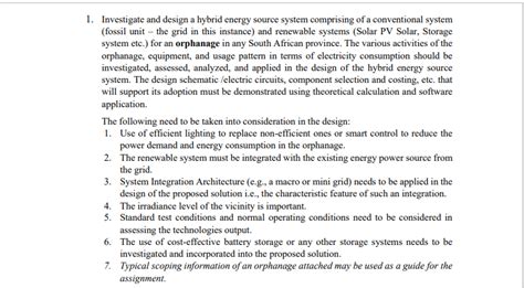 Investigate And Design A Hybrid Energy Source System