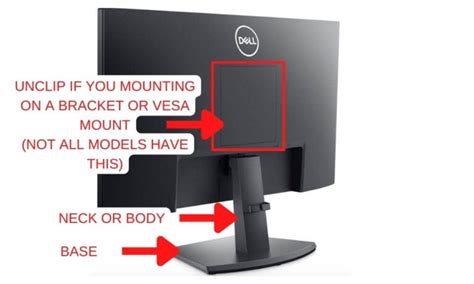 Remove A Dell Monitor Stand EASILY For All Models