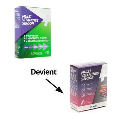 Vitavea Multivitamines Senior 30 Gélules 5 Actions