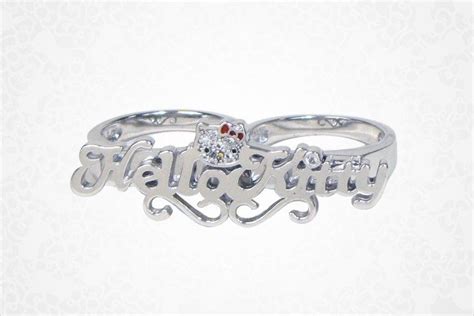 Hello Kitty Hello Kitty Name Plate Knuckle Ring 12500 Click Here To