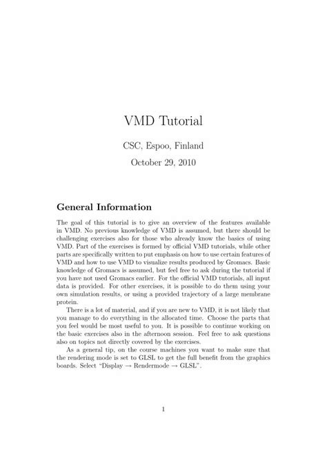 PDF Vmd Exercises DOKUMEN TIPS