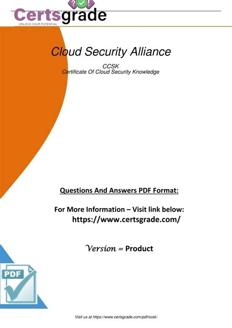 Ppt Real Ccsk Cloud Security Alliance Csa Certification Exam Questions And Answers