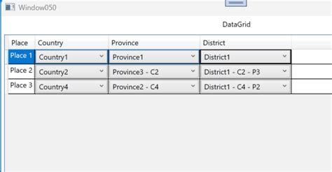 Filtering A Combobox In A Datagrid Based On Another Combobox In The