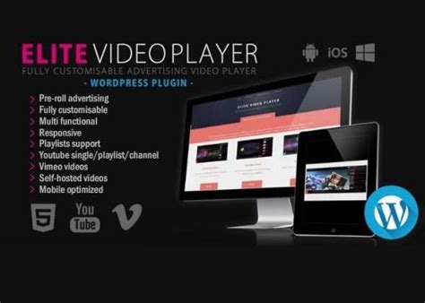 elite video player wp gpl wordpress plugin wordpress plugins video