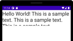 Set Height For Text Composable Android Jetpack Compose
