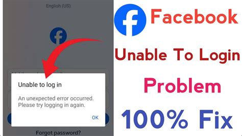 Facebook Unable To Login Probleman Unexpected Error Occurred Please Try Logging In Again Youtube