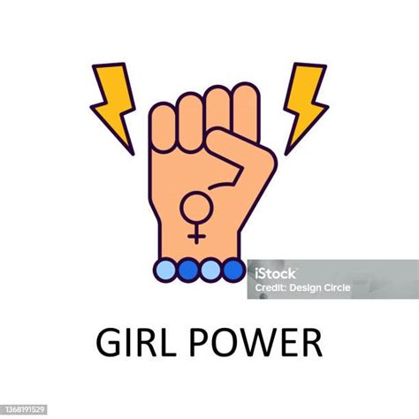 걸 파워 벡터 채워진 윤곽선 아이콘 디자인 일러스트레이션 화이트 백그라운드 Eps 10 파일에 주택 개선 기호 동성 커플에 대한